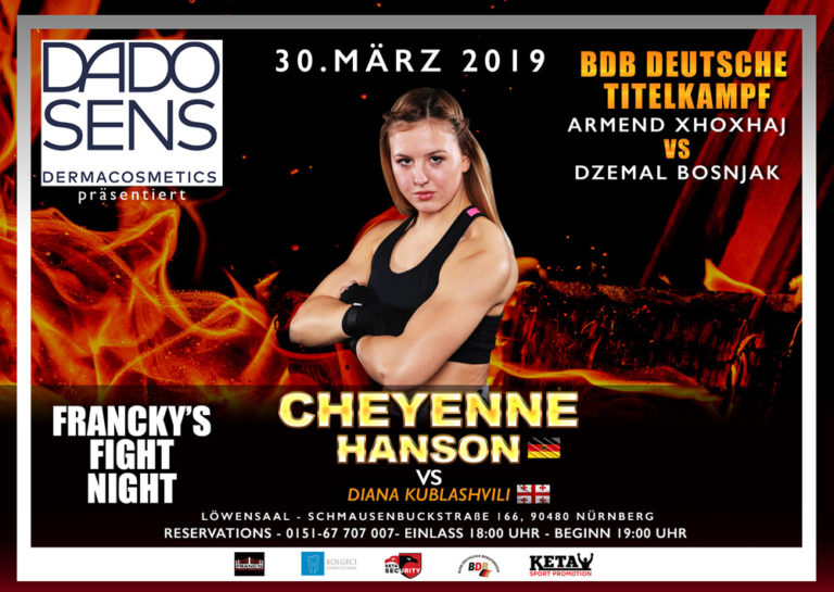 „PEPPER“ CHEYENNE HANSON STEIGT IN NÜRNBERG IN DEN RING | Kickboxen ...